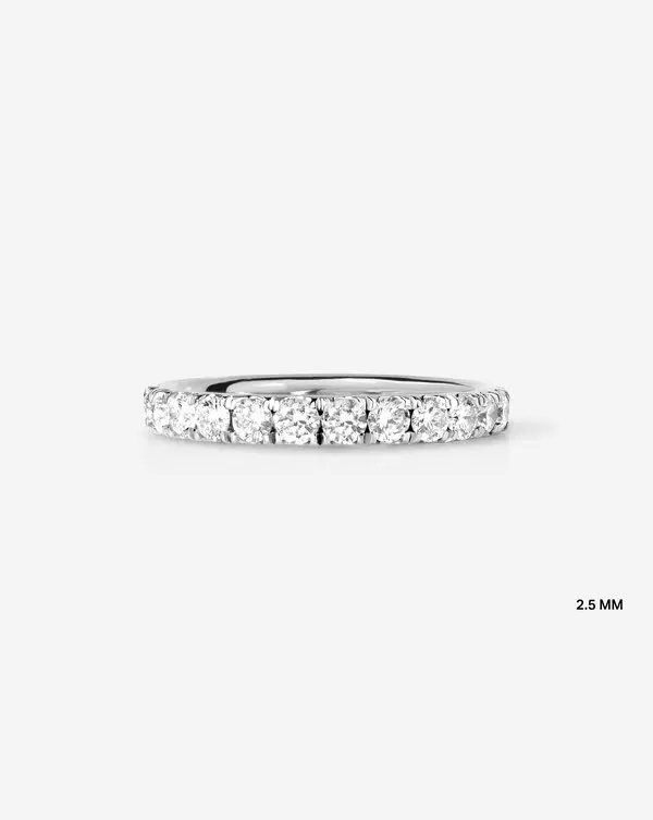 Ring Concierge 14k White Gold Diamond Pavé Eternity Ring - One-color