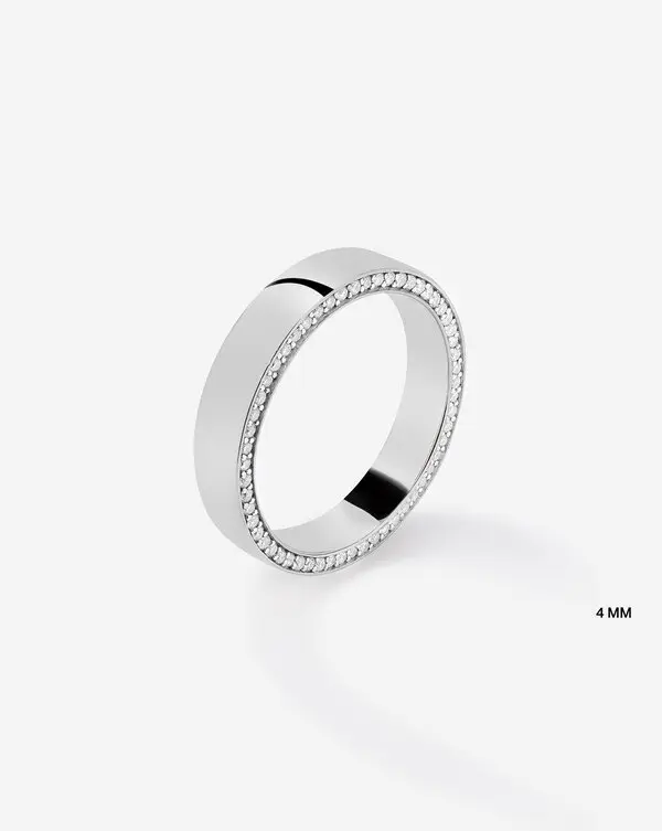 Ring Concierge Brilliant Pavé Cigar Band - One-color
