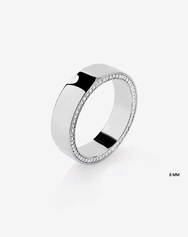 Ring Concierge Brilliant Pavé Cigar Band - One-color