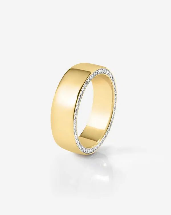 Ring Concierge Brilliant Pavé Cigar Band - One-color