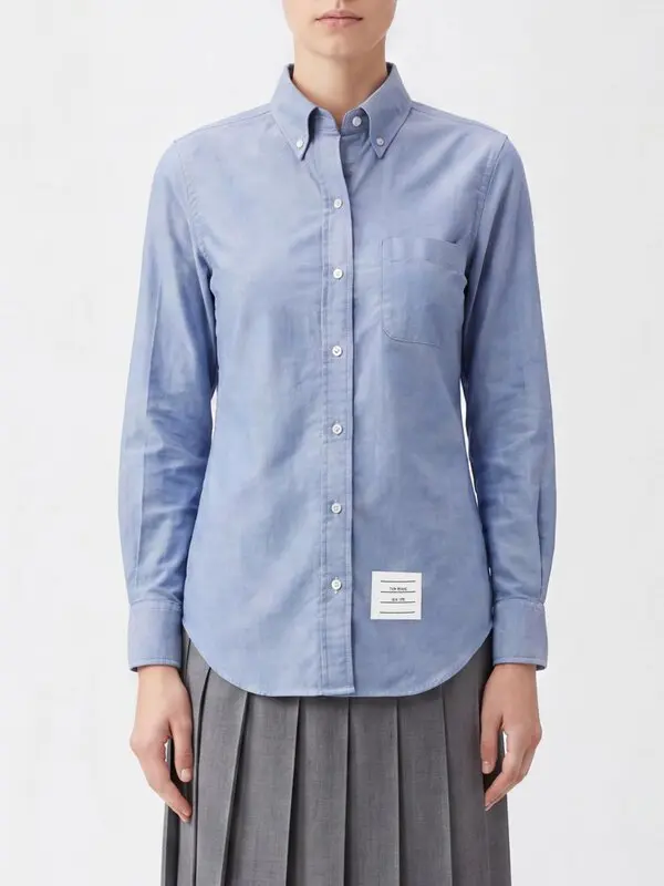 Thom Browne Classic Button-up Shirt - Sky