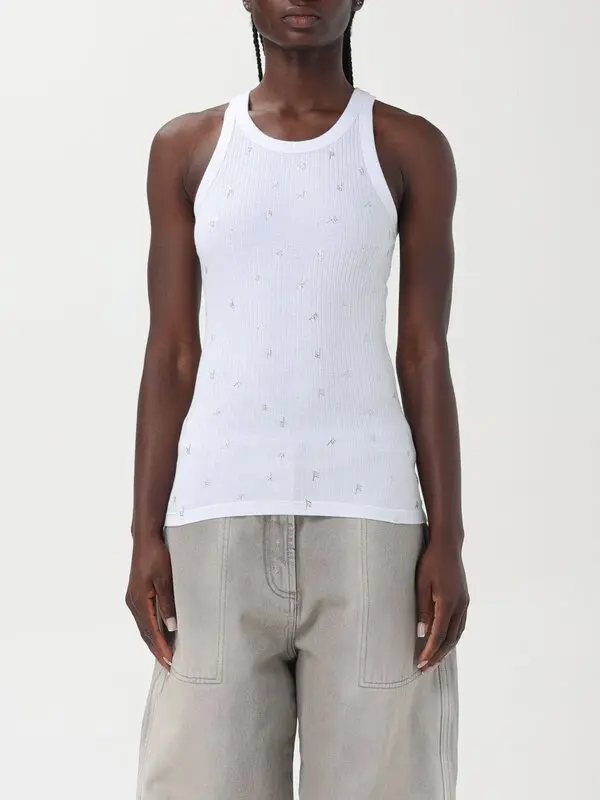 Attico Ribbed Embellished Tank Top