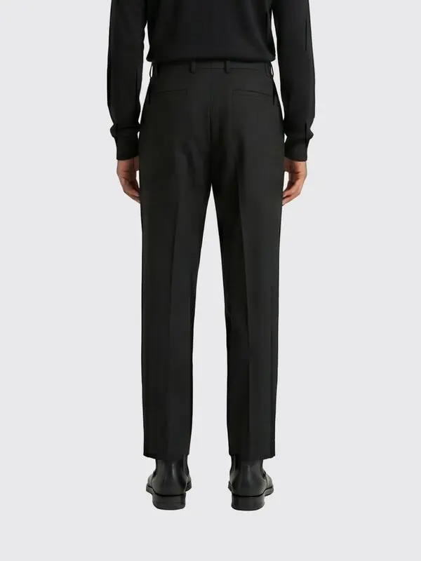 JIL SANDER Wool Tailored Trousers - Black