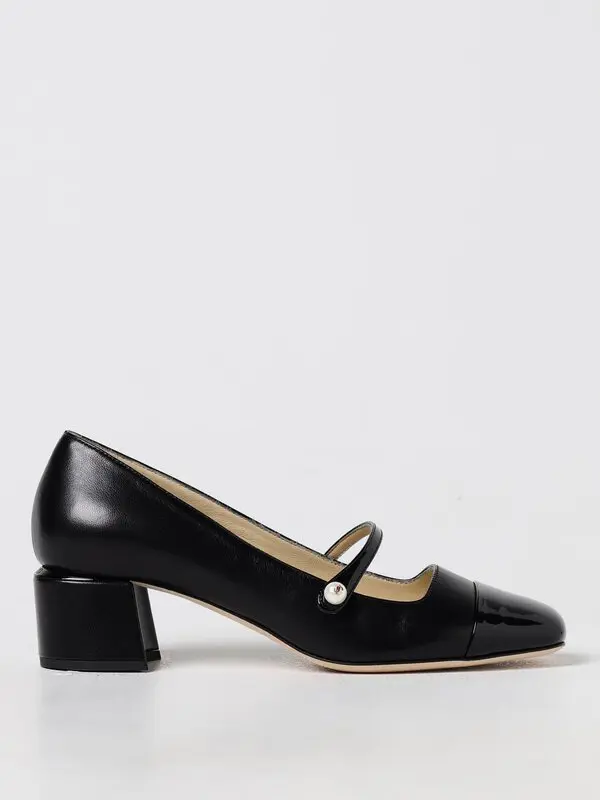 JIMMY CHOO Embellished Mesh Ballet Flats - Black