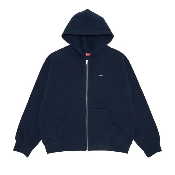 Supreme Small Box Zip Up Hooded Sweatshirt - Blue | Editorialist