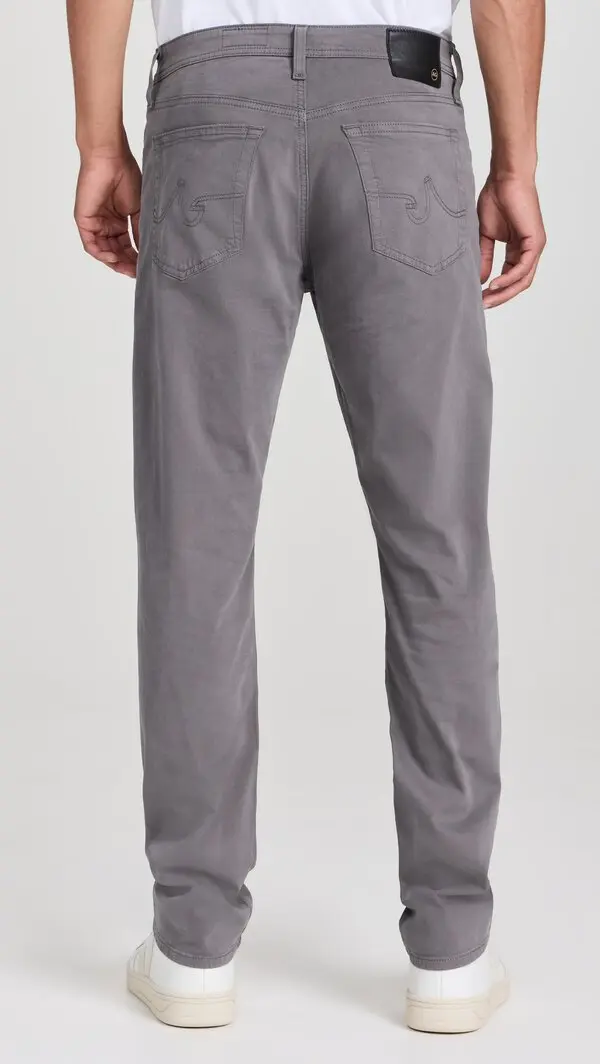 Ag Graduate Tailored Twill Straight Leg Jeans - Folkestone Grey