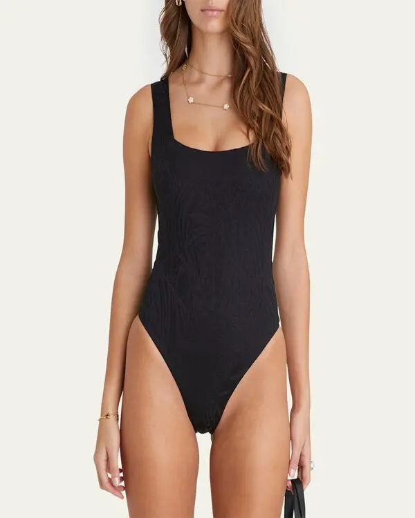 AQUA BLU AUSTRALIA Vero Square-neck One-piece Swimsuit