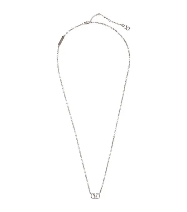 Valentino Garavani Vlogo Chain Necklace - White