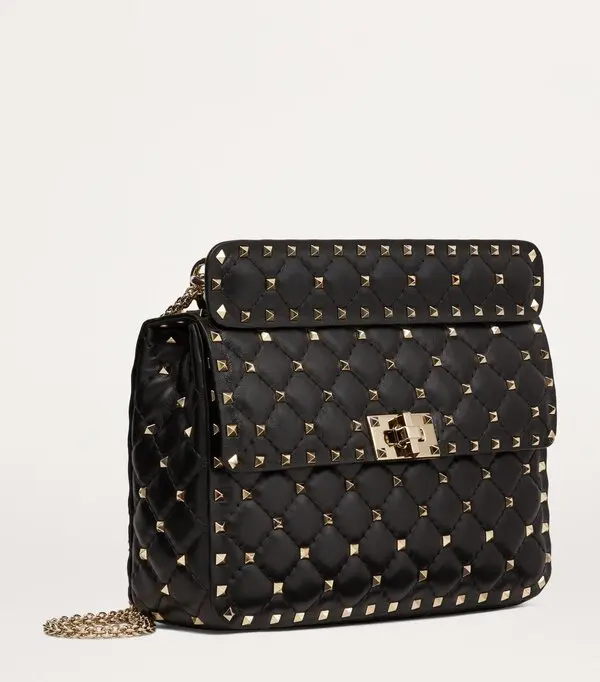 Valentino Garavani Rockstud Spike Top-handle Bag - Black
