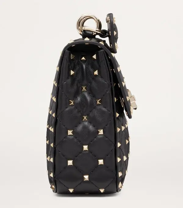 Valentino Garavani Rockstud Spike Top-handle Bag - Black
