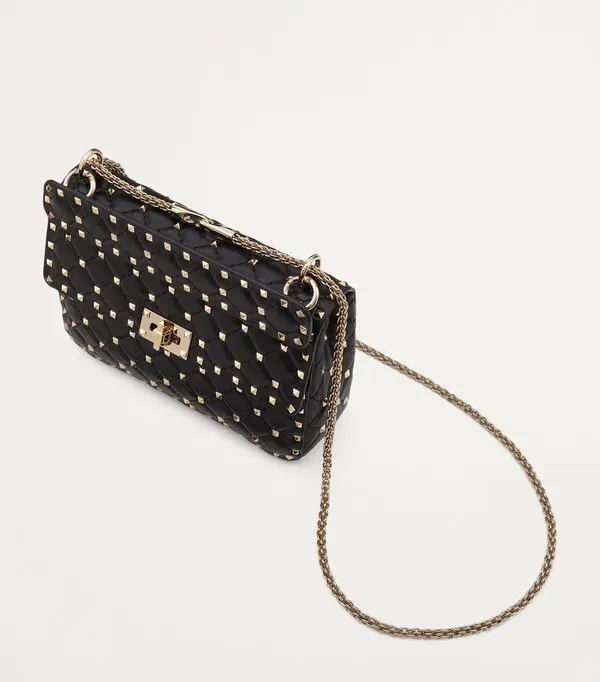 Valentino Garavani Rockstud Spike Top-handle Bag - Black