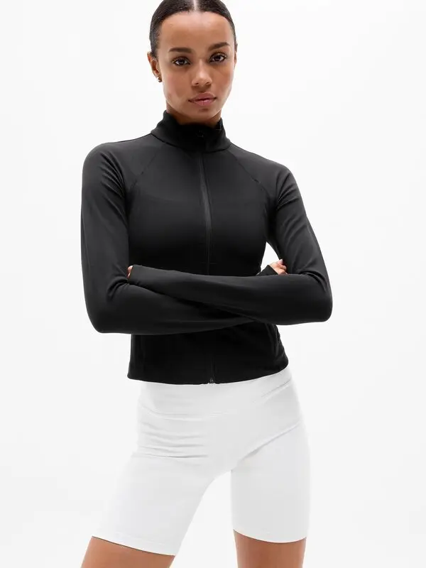 Athleta Salutation Crop Jacket - Black