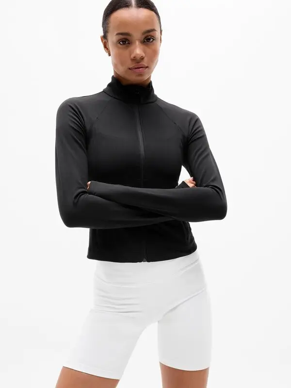 Athleta Salutation Crop Jacket - Black