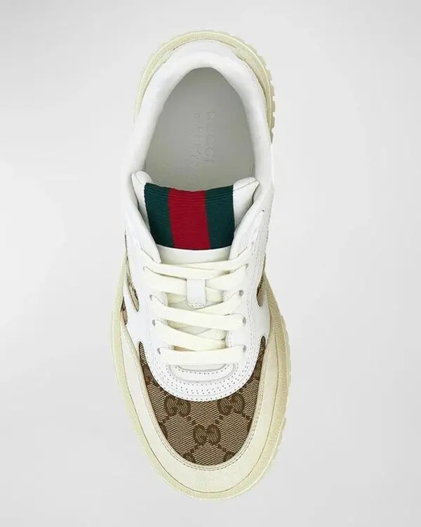 Gucci Reweb Gg Low-top Sneakers - Ivory