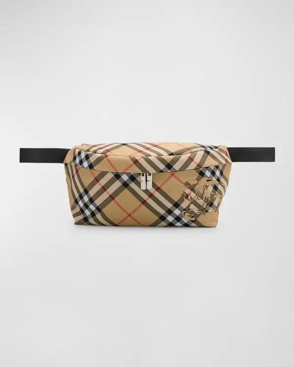 Burberry Essential Check Belt Bag - Sand
