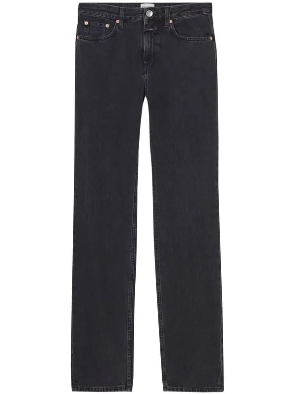 Closed Roan High-rise Straight-leg Jeans - Black