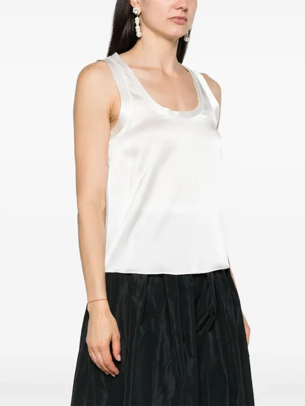 Maje Silk Tank Top - White