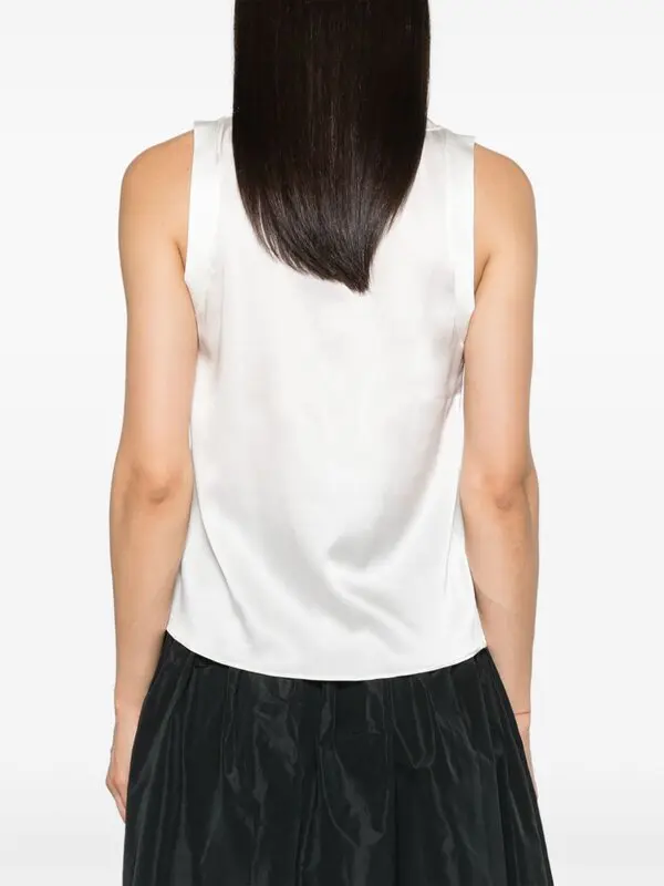 Maje Silk Tank Top - White