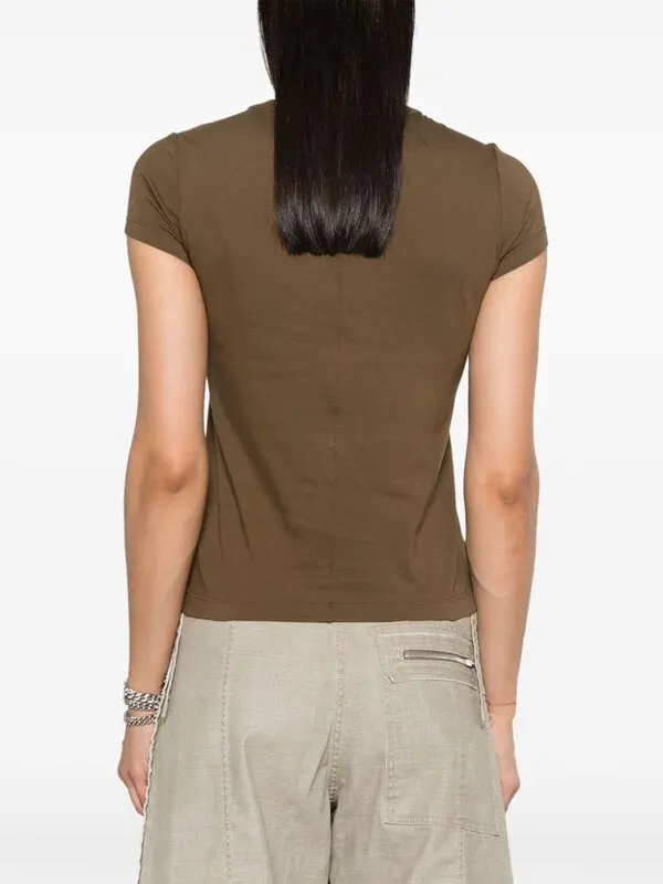 Rick Owens Level Cropped T-shirt - Green