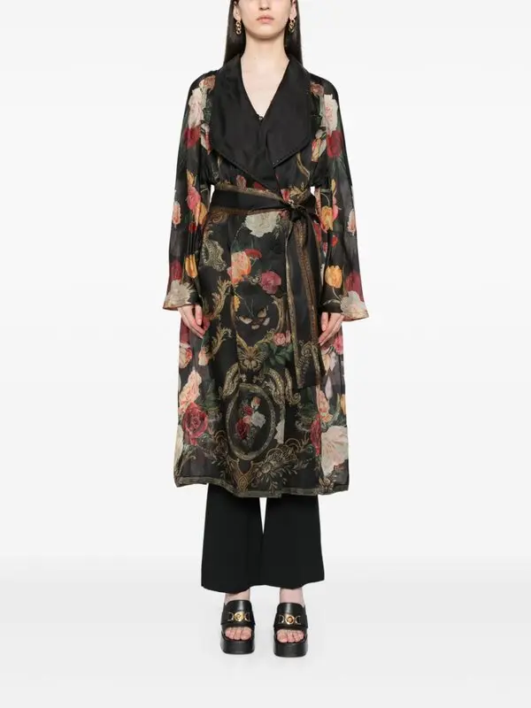 Camilla Floral-print Silk Coat