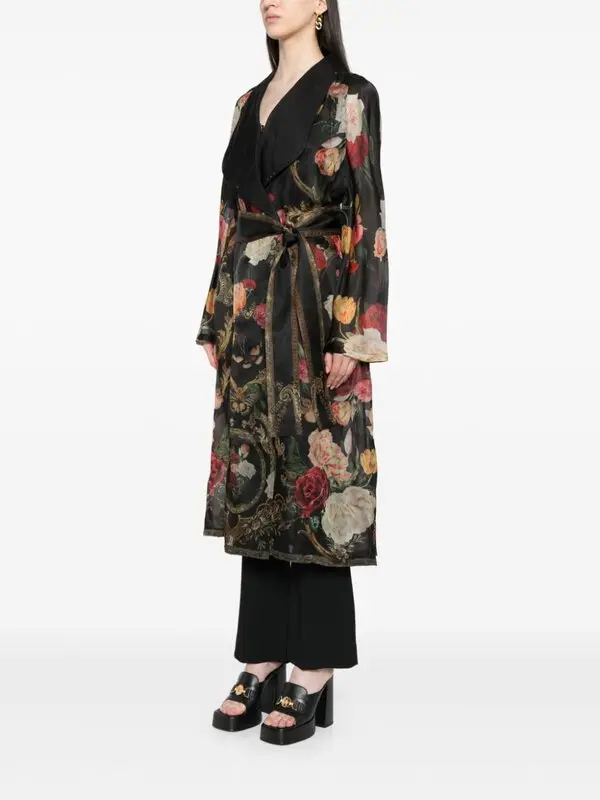 Camilla Floral-print Silk Coat