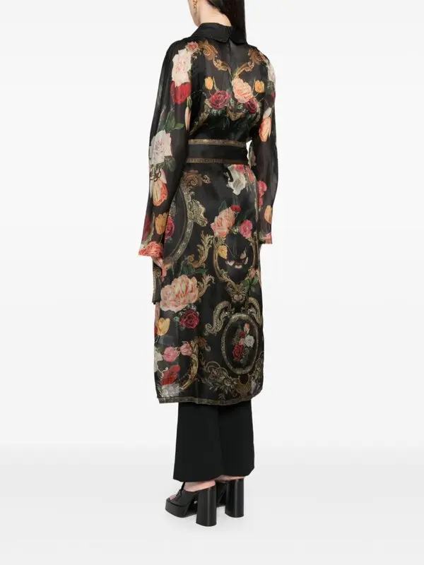 Camilla Floral-print Silk Coat
