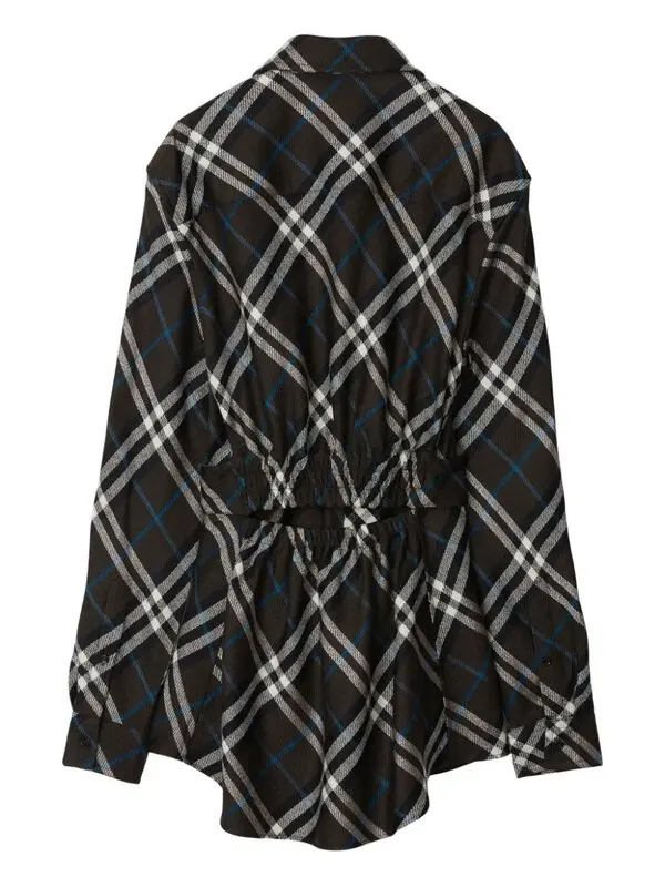 Burberry Check-patterned Belted Shirt