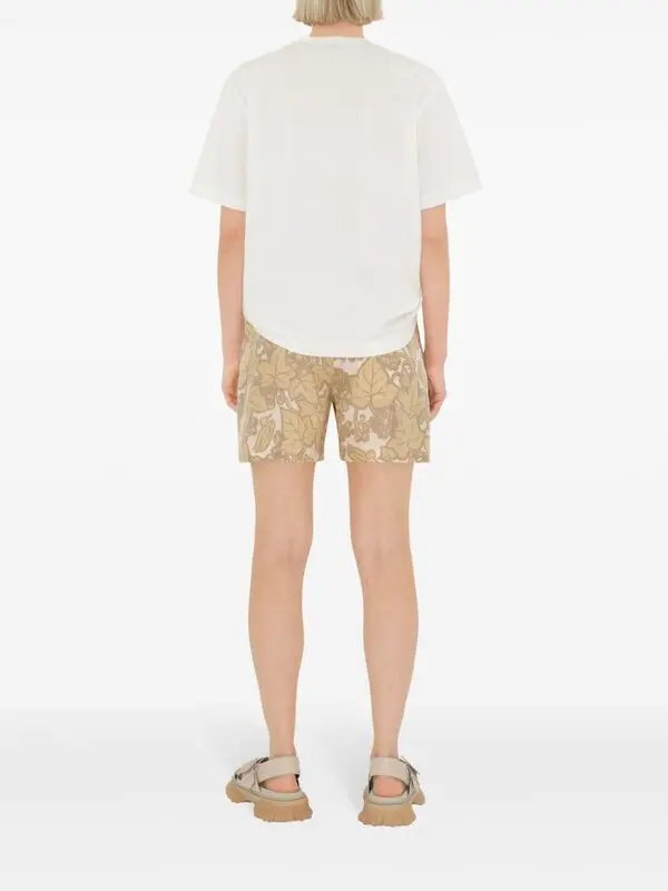 Burberry Botanical-print Silk Shorts
