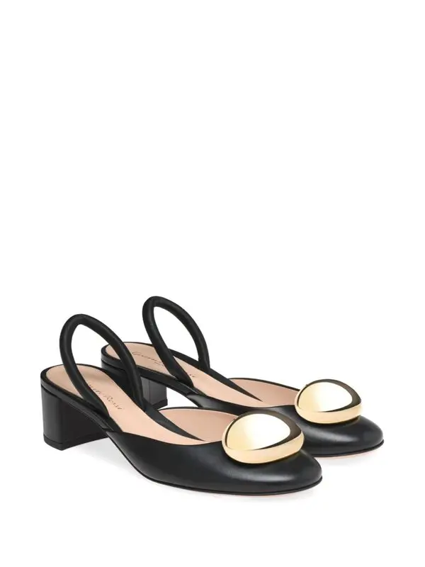 GIANVITO ROSSI Sphera 45mm Slingback Pumps - Black