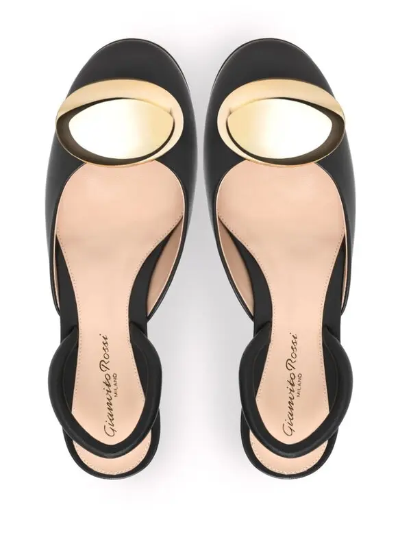 GIANVITO ROSSI Sphera 45mm Slingback Pumps - Black