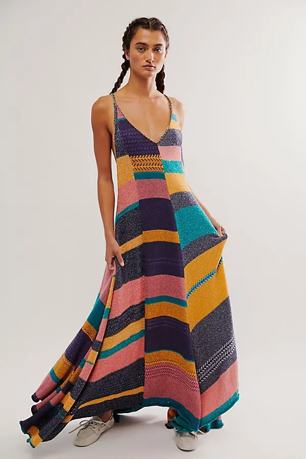 Free People Sienna Maxi Dress In Desert Sunrise Combo - 50% Off |  Editorialist