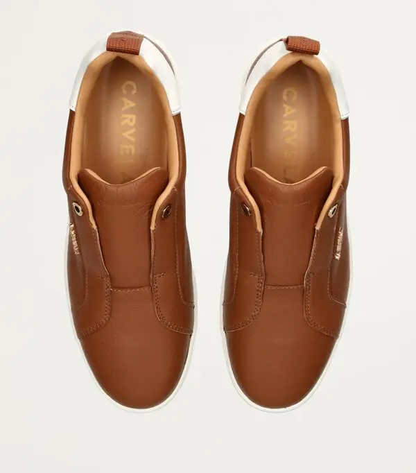 Carvela Leather Connected Slip-on Sneakers