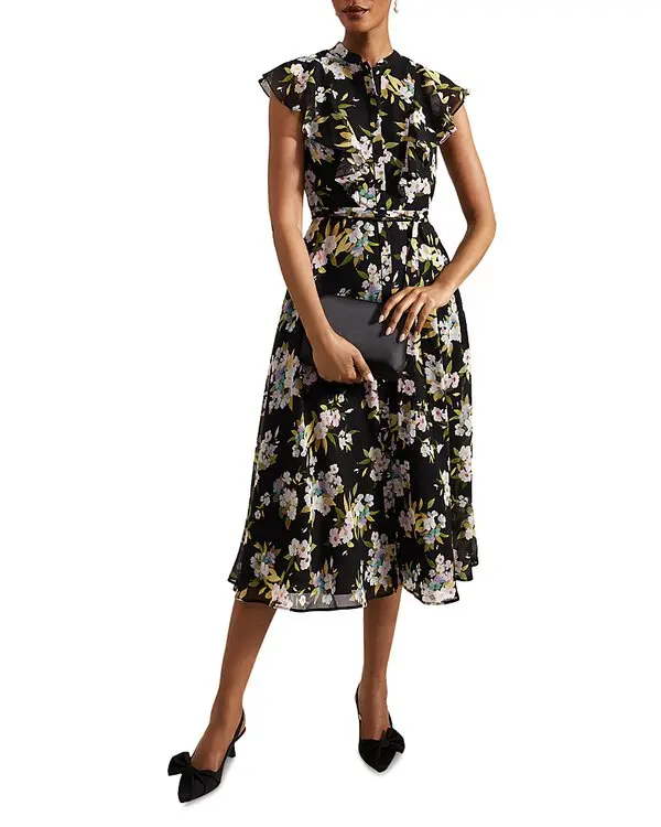 HOBBS LONDON Erica Midi Dress
