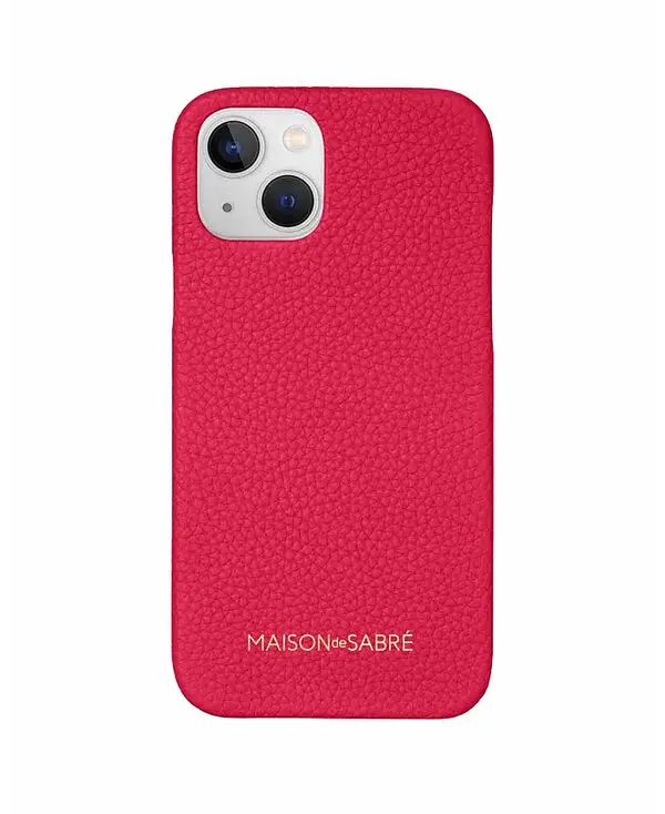 MAISON DE SABRE Leather Phone Case - Shibuya Fuchsia