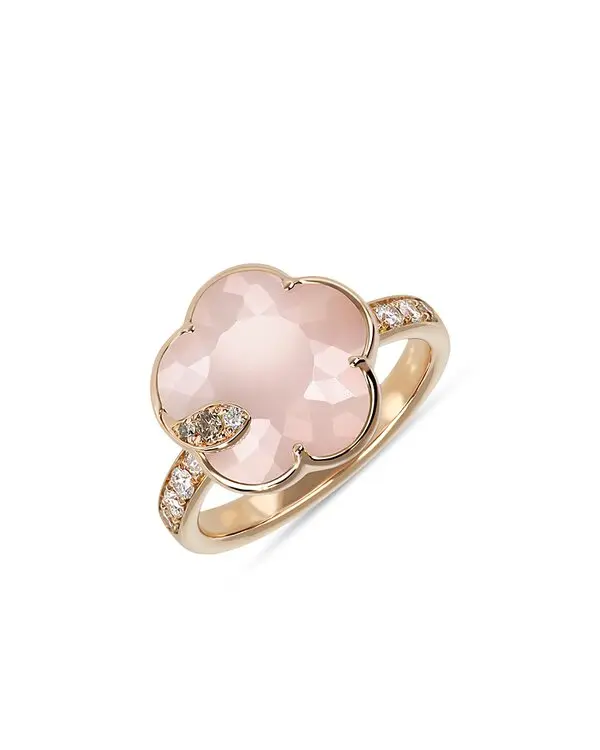 Pasquale Bruni Petit Joli Ring In 18k Rose Gold With Diamonds - Pink