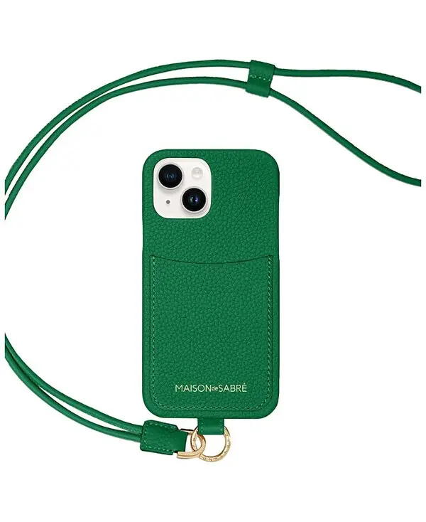 MAISON DE SABRE Sling Phone Case - Emerald Green