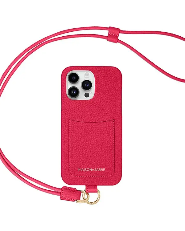 MAISON DE SABRE Sling Phone Case - Shibuya Fuchsia