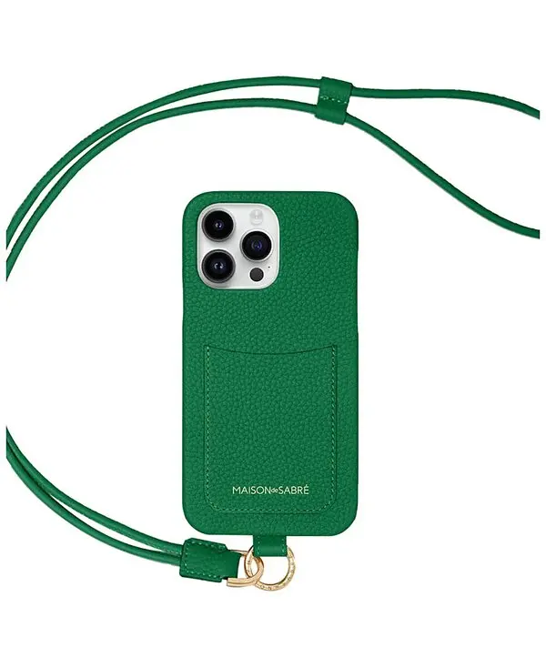MAISON DE SABRE Sling Phone Case - Emerald Green