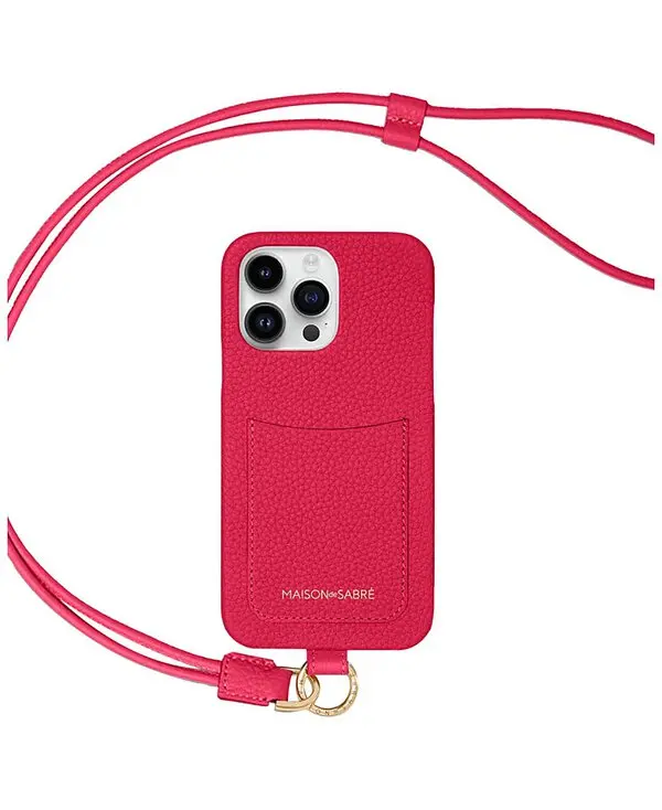 MAISON DE SABRE Sling Phone Case - Shibuya Fuchsia