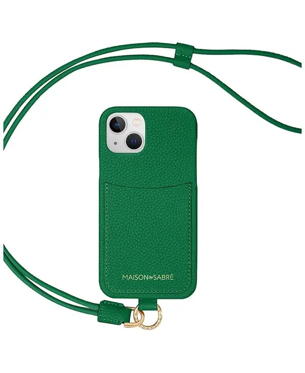 MAISON DE SABRE Sling Phone Case - Emerald Green