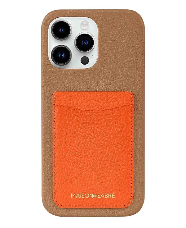 MAISON DE SABRE Card Phone Case - Manhattan Sandstone