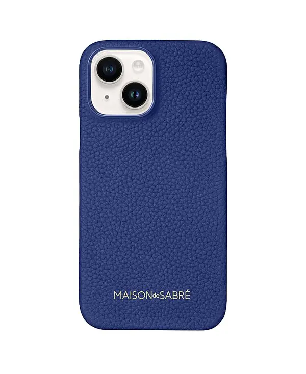 MAISON DE SABRE Leather Phone Case - Lapis Blue