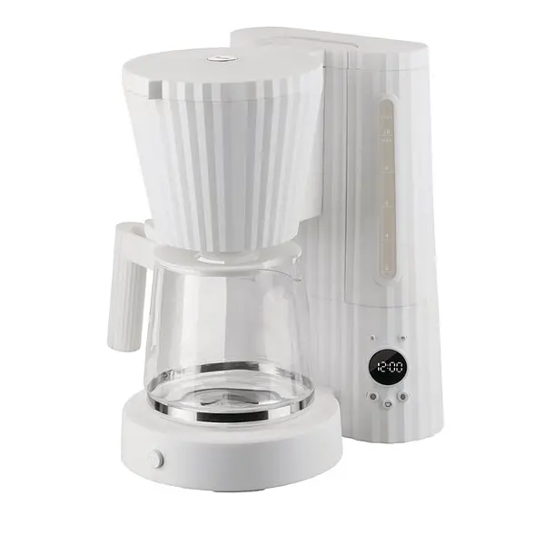 ALESSI Plisse Filter 10 Cup Coffee Machine - White