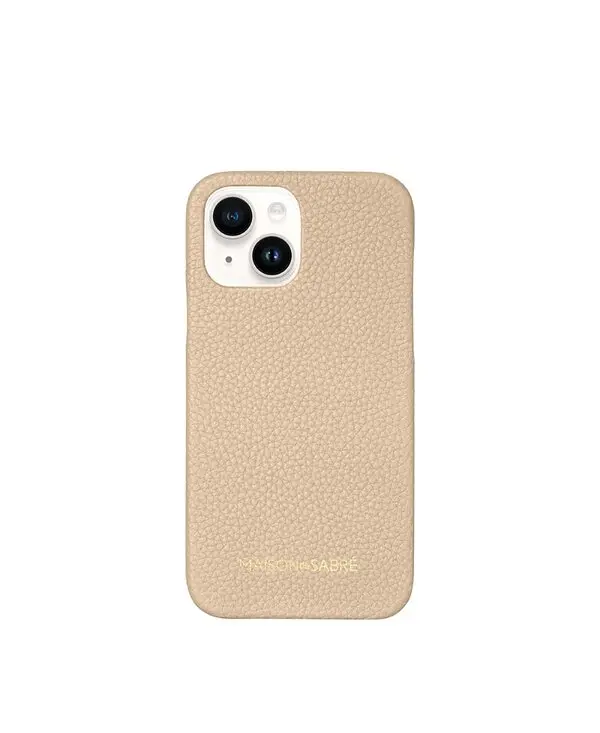 MAISON DE SABRE Leather Phone Case - Saharan Nude