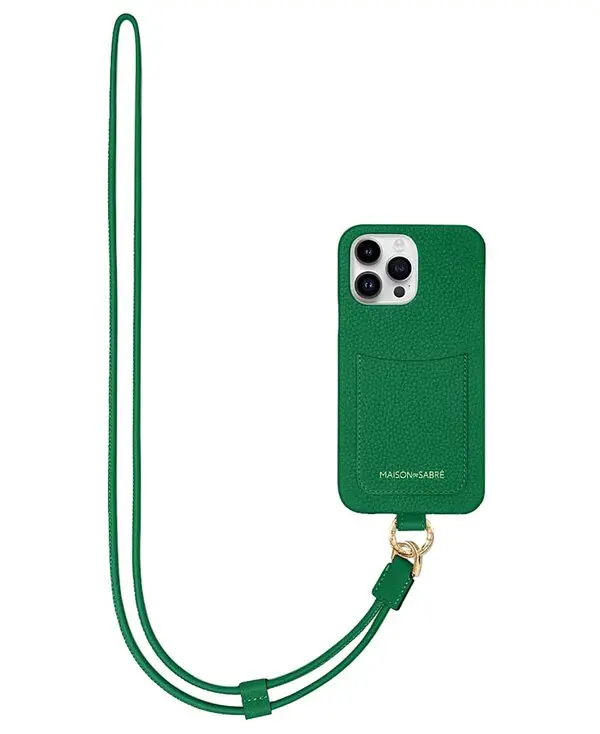 MAISON DE SABRE Sling Phone Case - Emerald Green
