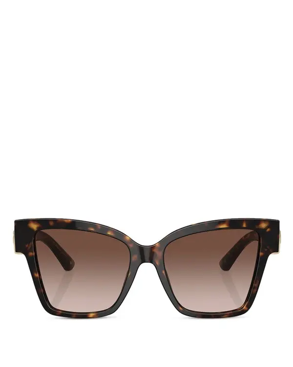 Dolce & Gabbana Square Sunglasses, 54mm - Havana/brown Gradient