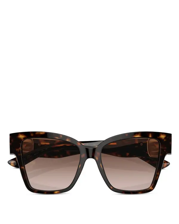Dolce & Gabbana Square Sunglasses, 54mm - Havana/brown Gradient
