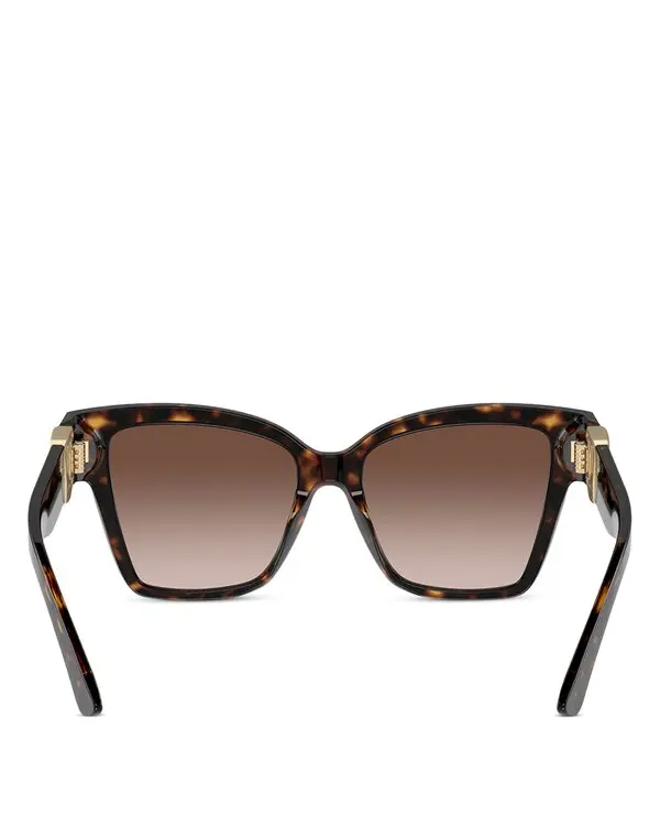 Dolce & Gabbana Square Sunglasses, 54mm - Havana/brown Gradient