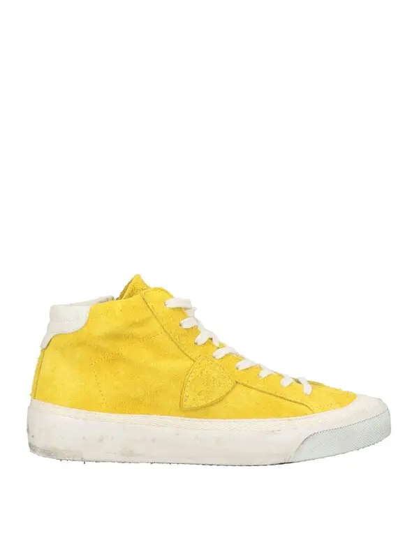 Philippe Model High-top Leather Sneakers - Yellow