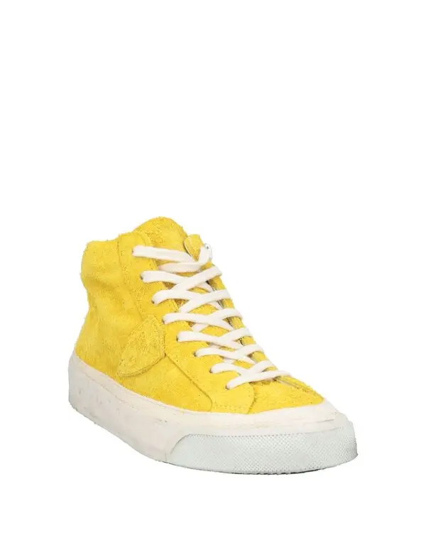 Philippe Model High-top Leather Sneakers - Yellow